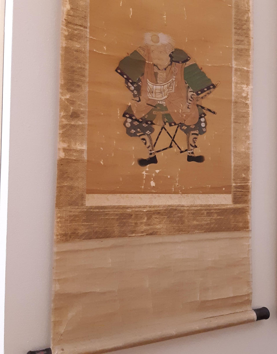 Japanese Painting of Grumpy Samurai – MARSCLOUD, INC.